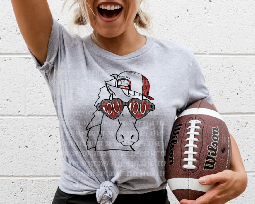 OU Sooners Oklahoma Mascot Design Themed Colors DTF Print – BB Subs and ...