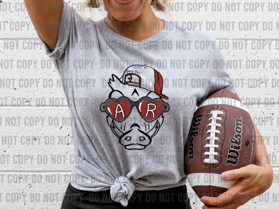 Razorbacks Mascot Design Arkansas Themed Colors DTF Print – BB Subs and ...
