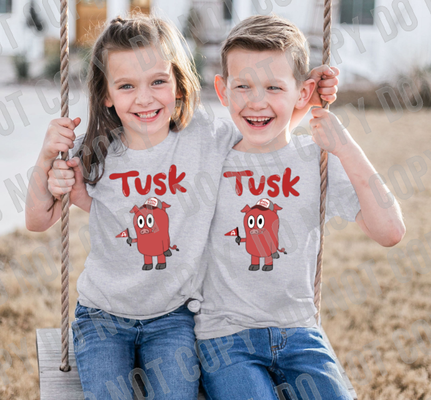 Tusk Arkansas Razorbacks Cartoon Mascot AR Football DTF Transfer – BB ...