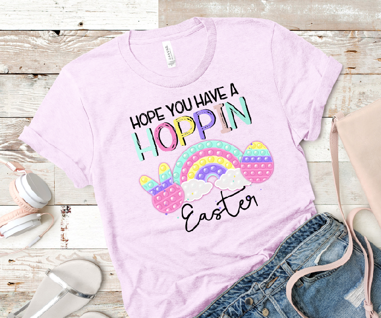 Hoppin' Easter Poppin DTF Transfer Print – BB Subs and Screens